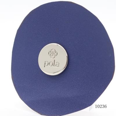 China Nickel 20mm Metal Logo Plate Custom Engraved Logo Metal Label For Handbag Hardware Accessories for sale