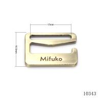 China Custom Logo Engraved Metal Tri Glide Buckle 25mm Adjustable Strap Connector for Bags for sale