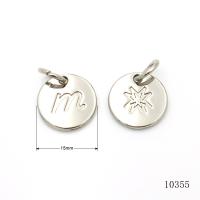 China Custom Metal Round Dog ID Tag Keychain Charm 25mm Zinc Alloy OEM Logo for sale