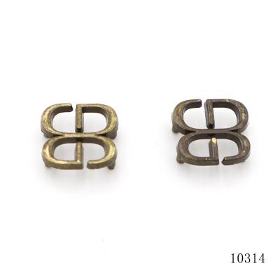 China Custom Antique Brass Metal Logo Tag for Leather Accessories OEM 20mm Label Pin for sale