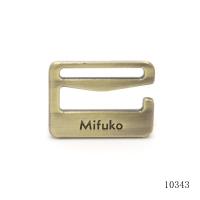 China Custom Logo Engraved Metal Tri Glide Buckle 25mm Adjustable Strap Connector for Bags for sale