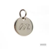 China Custom Metal Round Dog ID Tag Keychain Charm 25mm Zinc Alloy OEM Logo for sale