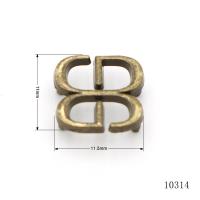 China Custom Antique Brass Metal Logo Tag for Leather Accessories OEM 20mm Label Pin for sale