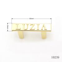 China Custom Metal Logo Label for Bag Accessories OEM 20 Years Experience 3000 Molds for sale