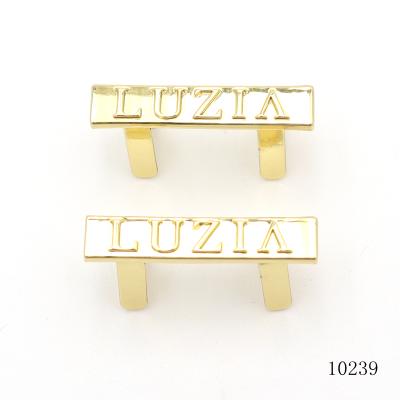 China Custom Metal Logo Label for Bag Accessories OEM 20 Years Experience 3000 Molds for sale