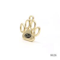 China Pet Collar Accessories Metal Label Charm Tag Custom Engraved Logo Hang Tag for Decorations for sale