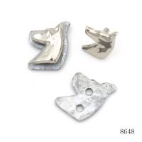 China Silver Plating Bag Cap Hat Metal Label Small Animal Head Logo Custom Metal Logo Plate for Decorations for sale
