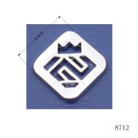 China Small Bag Cap Purse Metal Label Logo Custom Metal Hollow Out Logo Tag for Decorations for sale