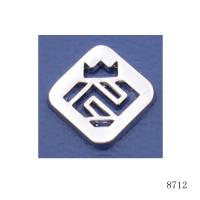 China Small Bag Cap Purse Metal Label Logo Custom Metal Hollow Out Logo Tag for Decorations for sale