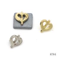 China Custom Logo Name Tags Heart Shape Handbag Logo Labels Purse Wallet Small Logo Pin Stud for sale