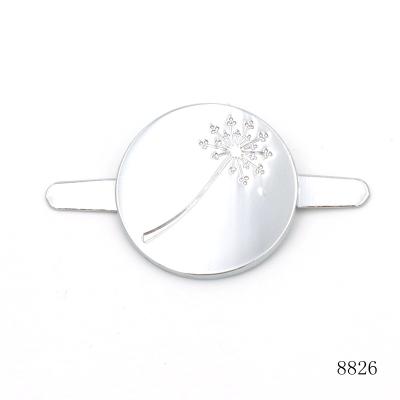 China 25mm Circle Metal Logo Bag Hardware Logo Plate Custom Engraved Metal Label Plate for Leather Handbags for sale