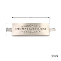 China Bag Accessories Metal Logo Nameplate Custom Metal Logo Label Quality Bag Brand Name Tag Label for sale