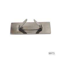 China Bag Accessories Metal Logo Nameplate Custom Metal Logo Label Quality Bag Brand Name Tag Label for sale