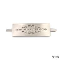 China Bag Accessories Metal Logo Nameplate Custom Metal Logo Label Quality Bag Brand Name Tag Label for sale