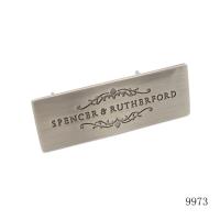 China Bag Accessories Metal Logo Nameplate Custom Metal Logo Label Quality Bag Brand Name Tag Label for sale