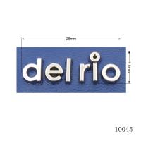 China Custom Small Metal Letter Logo for Bags | Zinc Alloy Bag Hardware for sale