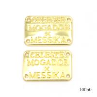 China Custom Metal Logo Label Square Plate for Bag Clothing Accessories OEM 20 Years Experience for sale