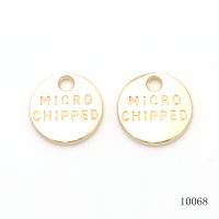 China New Gold Metal Round Tag Custom Logo Label Mini Size Circle Tag For Handbag Clothing Accessories for sale