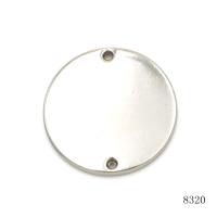 China Custom Round Label Circle Shape Metal Logo Tag Zinc Alloy Brand Logo Label  For Clothing Handbag Accessories for sale