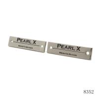 China Eco Friendly Zinc Alloy Sewing Metal Logo Plate 51x13mm Custom Name Tags for Bags for sale