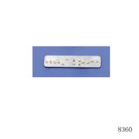 China Custom Metal Letter Logo Plate 35x6.3mm Zinc Alloy Handbag Hardware Gold Electroplated for sale