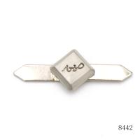 China 10mm Small Bag Purse Metal Label Logo Custom Engraved Logo Name Plate for sale