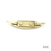 China Bag Parts Accessories Cap Hat Logo Label Engraving Gold Plated Metal Logo with Iron Prongs for sale