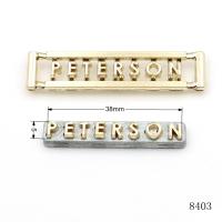 China Personalized Brand Metal Label Logo Plate Separate Letter Label Metal Corrosion Resistant Metal Letter Tags for sale