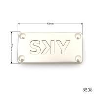 China Bag Hardware Logo Name Plate Handbag Logo Label Custom Metal Logo Plate Bag Label for sale