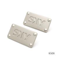 China Bag Hardware Logo Name Plate Handbag Logo Label Custom Metal Logo Plate Bag Label for sale