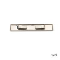 China Bag Accessories Metal Logo Nameplate Custom Rectangle Metal Logo Label Quality Bag Plate for sale
