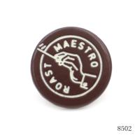 China 15mm Round Shape Zinc Alloy Metal Bag Plate Custom Metal Purse Logo Plate with Brand Text for sale