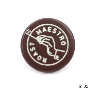 China 15mm Round Shape Zinc Alloy Metal Bag Plate Custom Metal Purse Logo Plate with Brand Text for sale