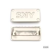 China Bag Hardware Logo Name Plate Handbag Logo Label Custom Metal Logo Plate Bag Label for sale