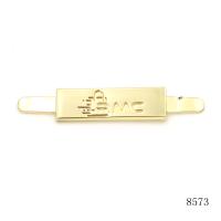 China Gold Plating Lady Bag Metal Logo Rectangle Label Plate Custom Engraved Metal Name Plate for Bags or Purse for sale