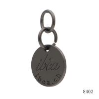 China Antique Brass Metal Coin Tag Custom Logo Round Tag Key Chain Clasp Charm Circle Tag for sale