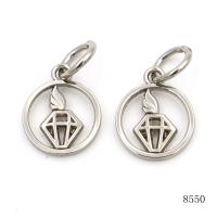 China 15mm Small Bag Key Chain Hang Tag Custom Metal Hollow Out Label Charm Tag for sale