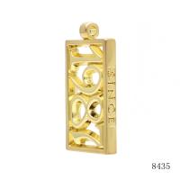 China Garment Shoes Accessories Metal Charm Tags Hollow Out Metal Hang Tag Custom Logo Metal Label Tag for sale
