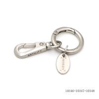 China Matt Nickel Custom Logo Engraved Swivel Snap Hook Metal Carabiner Clasp 35-50mm for Handbag Hardware for sale