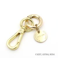China Metal Spring O Ring Keychain Clasp 25mm Round Carabiner for Bag Accessories Durable Zinc Alloy for sale