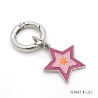 China Nickel Free Polished Round Spring O Ring 17mm Metal Keychain Carabiner Clasp for sale
