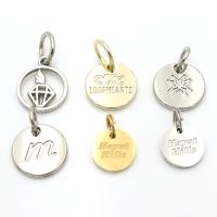 China Custom Metal Round Dog ID Tag Keychain Charm 25mm Zinc Alloy OEM Logo for sale