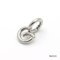 China 10mm Mini 316 Stainless Steel Spring Ring Carabiner Keychain for Handbag Hardware for sale