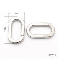 China 13mm Oval Shape Stainless Steel Spring Ring 316 Steel Oval Spring Carabiner For Bag/clothing/key Chain Accessories for sale