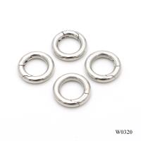China Top Quality 12mm Stainless Steel Ring Metal Spring O Ring Key Chain Clasp Small Jewelry Connector O Ring for sale