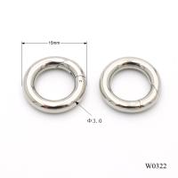 China 15mm Stainless Steel Round Wire Spring Ring for Handbag Hardware for sale