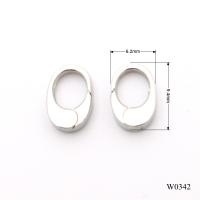 China Mini Oval Stainless Steel Snap Spring Ring Connector 8mm for Necklace Bracelet Earring Craft Hardware for sale