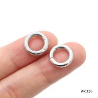 China Top Quality 12mm Stainless Steel Ring Metal Spring O Ring Key Chain Clasp Small Jewelry Connector O Ring for sale