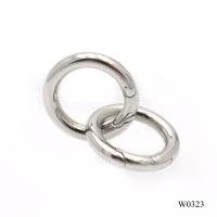 China 10mm 316 Stainless Steel Spring Ring Carabiner Keychain Accessories 3x17mm for sale