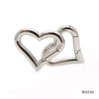 China 20mm Heart Shaped Stainless Steel Spring Ring 3.0mm Wire for Handbag Jewelry for sale
